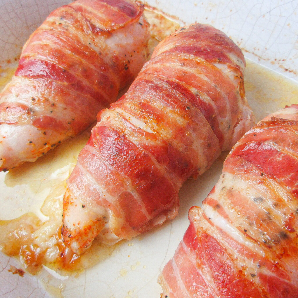 Baked Chicken Wrapped In Pancetta Andreas Dainty Kitchen