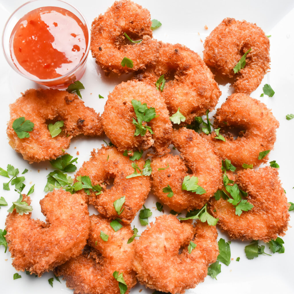 Crispy Coconut Prawns - Andrea's Dainty Kitchen