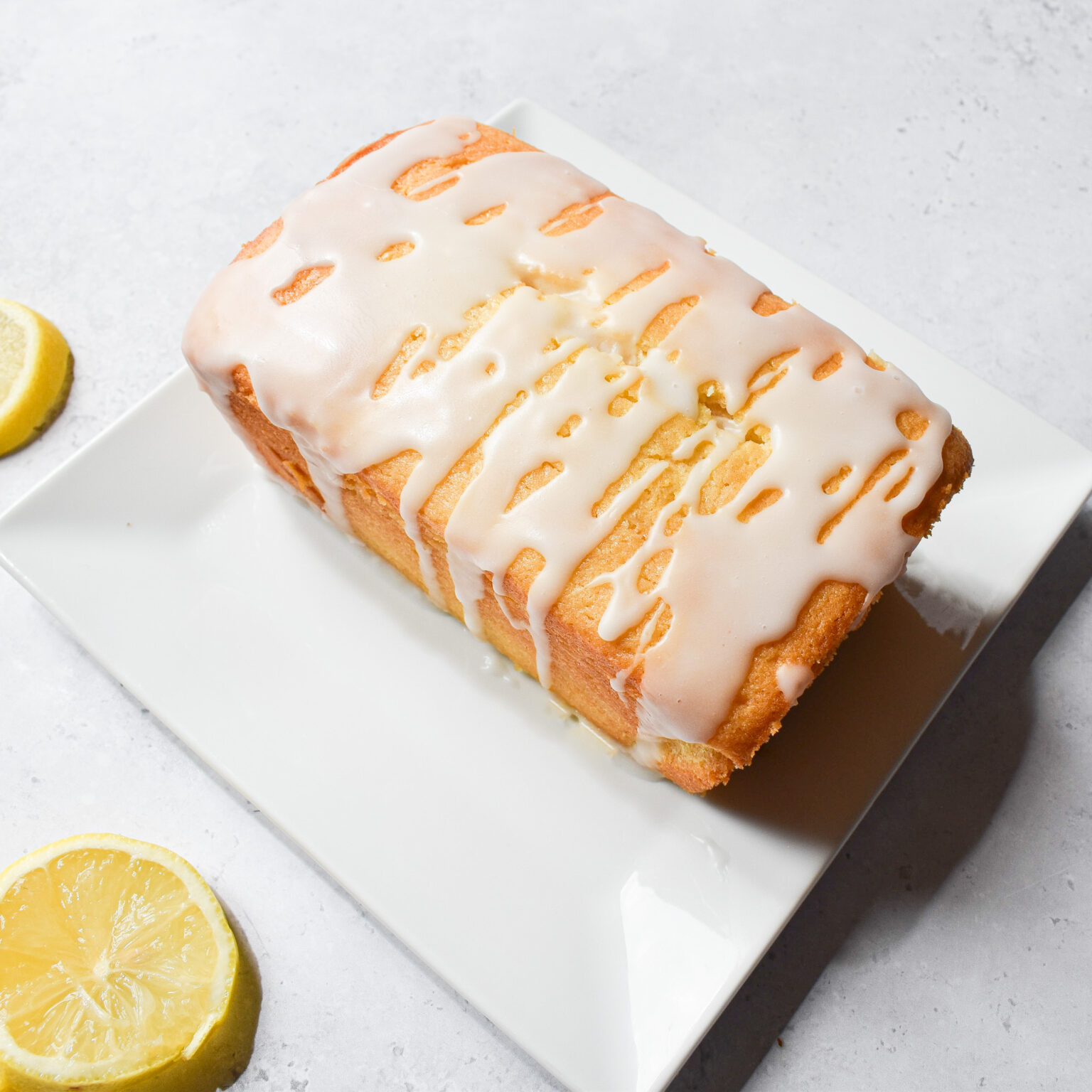 Small Lemon Drizzle Loaf Cake - Andrea's Dainty Kitchen